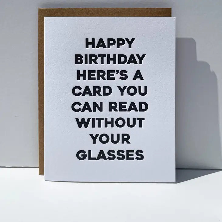 Happy Birthday Here's A Card You Can Read Card – The Card Room at KRICKET’S