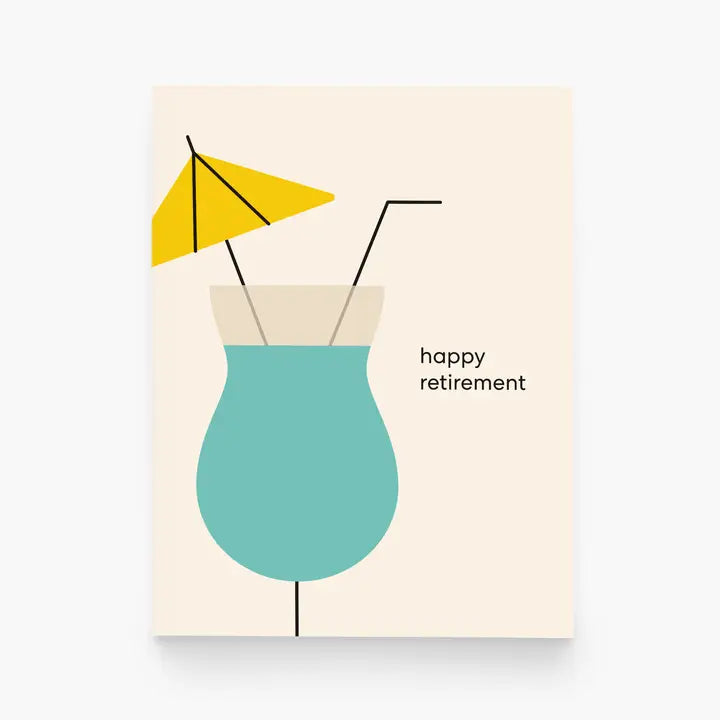 Happy Retirement Cocktail Card – The Card Room at KRICKET’S