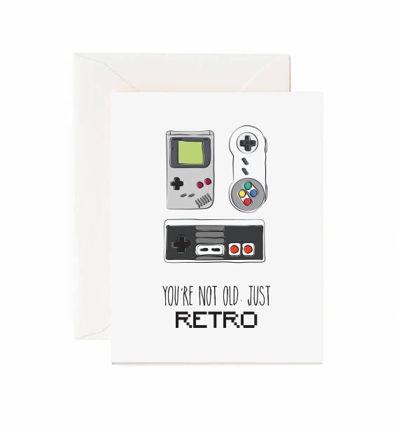 YOU'RE NOT OLD JUST RETRO CARD – The Card Room at KRICKET’S